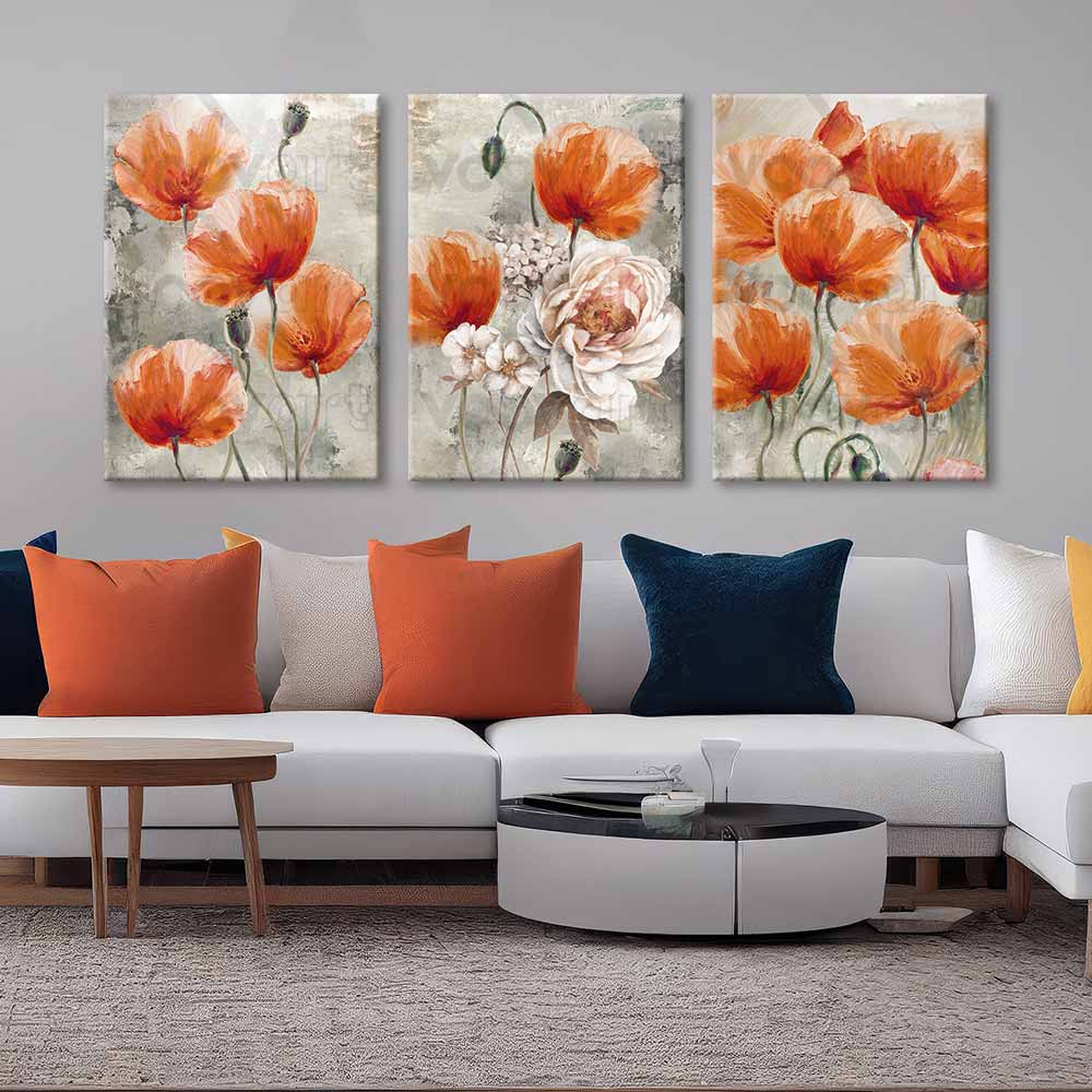 Kanvas Duvar Tablosu 3’lü Canvas Tablo Seti – VOOV4172 – Voovart